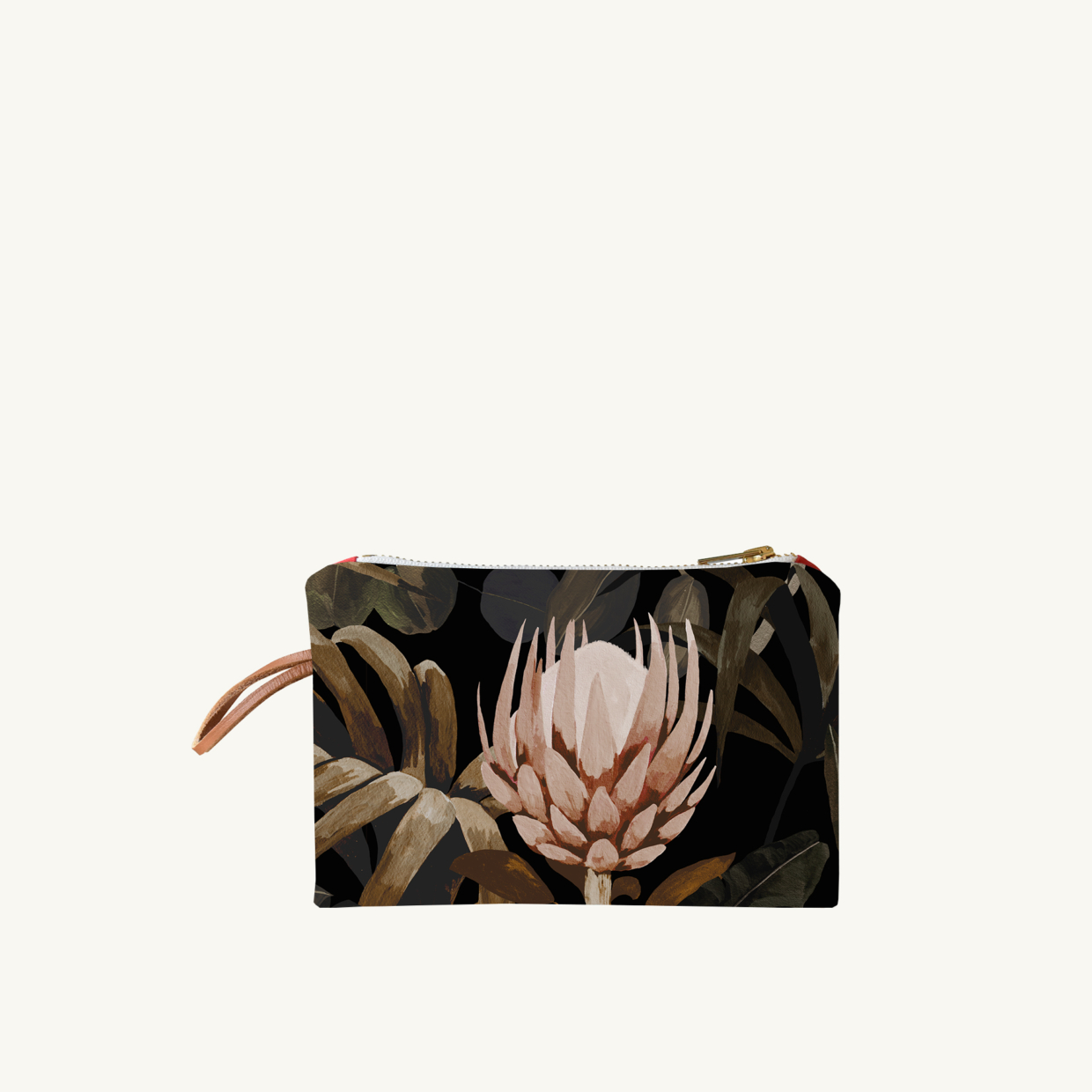Mini pouch with Tropical N°17 Bronze pattern - Maison Baluchon